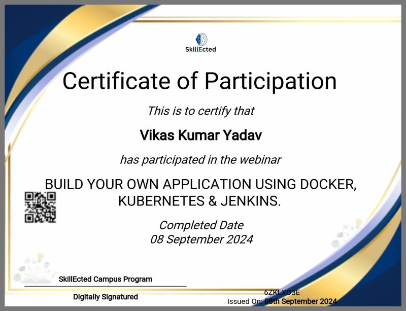 Vikas Kumar Yadav on LinkedIn: #docker #kubernetes #jenkins #devops # ... Vikas Kumar Yadav on LinkedIn: #docker #kubernetes #jenkins #devops # ...