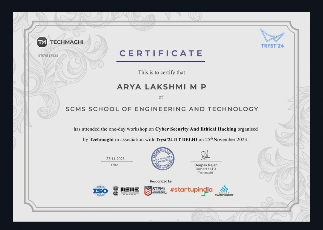 Arya Lakshmi M P on LinkedIn: I recently attended an online session on ... Arya Lakshmi M P on LinkedIn: I recently attended an online session on ...