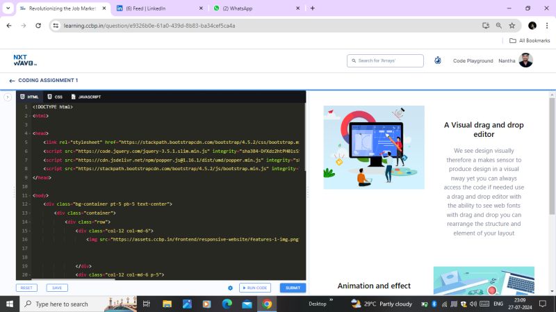 Day 15 of #30daysofcode challenge | NANTHA K posted on the topic | LinkedIn Day 15 of #30daysofcode challenge | NANTHA K posted on the topic | LinkedIn