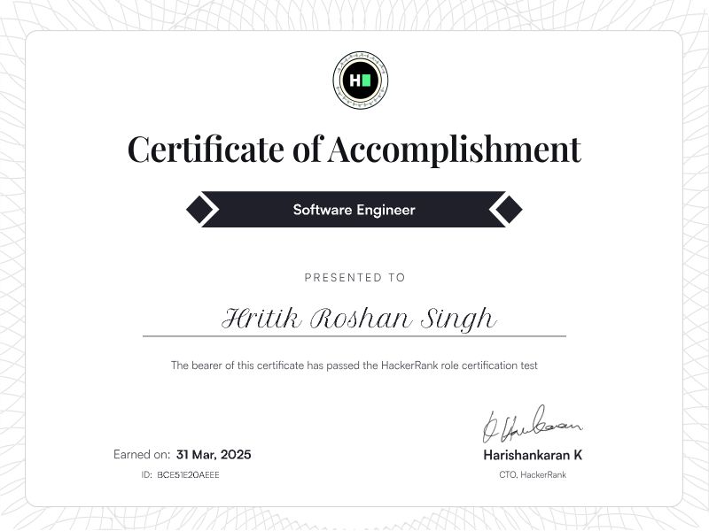 #hackerrank #softwareengineer #certification #coding #careergrowth ... #hackerrank #softwareengineer #certification #coding #careergrowth ...