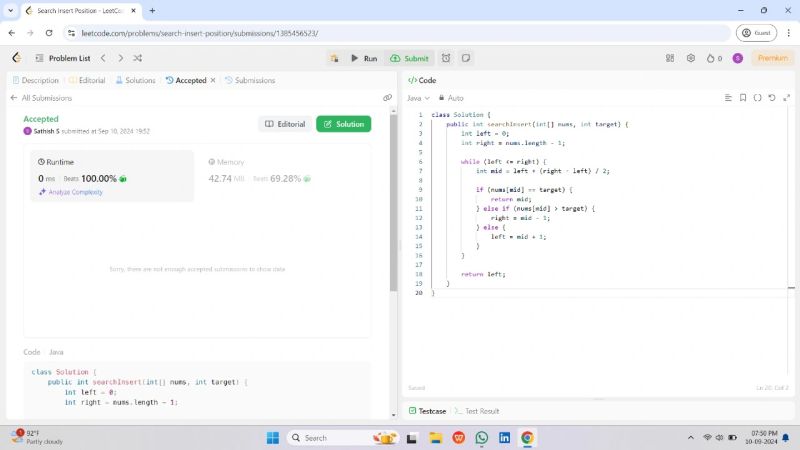 Sathish S on LinkedIn: Just solved these Leetcode problems Sathish S on LinkedIn: Just solved these Leetcode problems