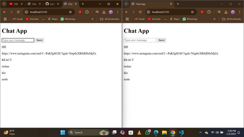 Raj Gupta on LinkedIn: 🚀 Real-Time Messaging with HTML, Node.js ... Raj Gupta on LinkedIn: 🚀 Real-Time Messaging with HTML, Node.js ...