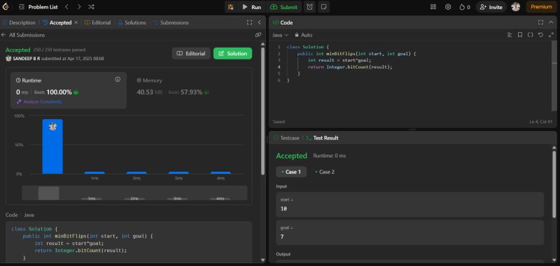 #50daysofcode #leetcode #java #bitmanipulation #dsa #problemsolving ... #50daysofcode #leetcode #java #bitmanipulation #dsa #problemsolving ...