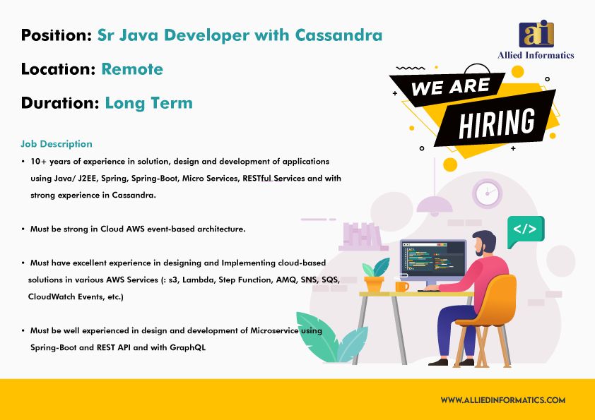 Allied Informatics Inc on LinkedIn: #javadeveloper #java #j2ee # ... Allied Informatics Inc on LinkedIn: #javadeveloper #java #j2ee # ...