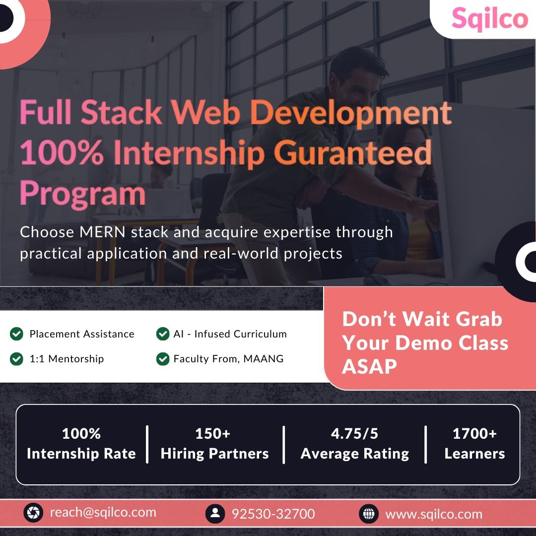 Sqilco on LinkedIn: #webdevelopment #mernstack #internshipguaranteed # ... Sqilco on LinkedIn: #webdevelopment #mernstack #internshipguaranteed # ...