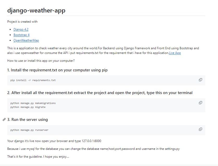 How I built a weather app using Django | katam Anand posted on the ... How I built a weather app using Django | katam Anand posted on the ...