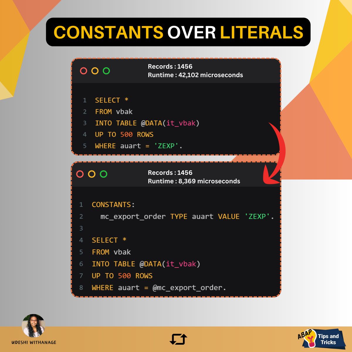ABAP Hack: Why Use a Hundred Literals When One Constant Will Do ... ABAP Hack: Why Use a Hundred Literals When One Constant Will Do ...