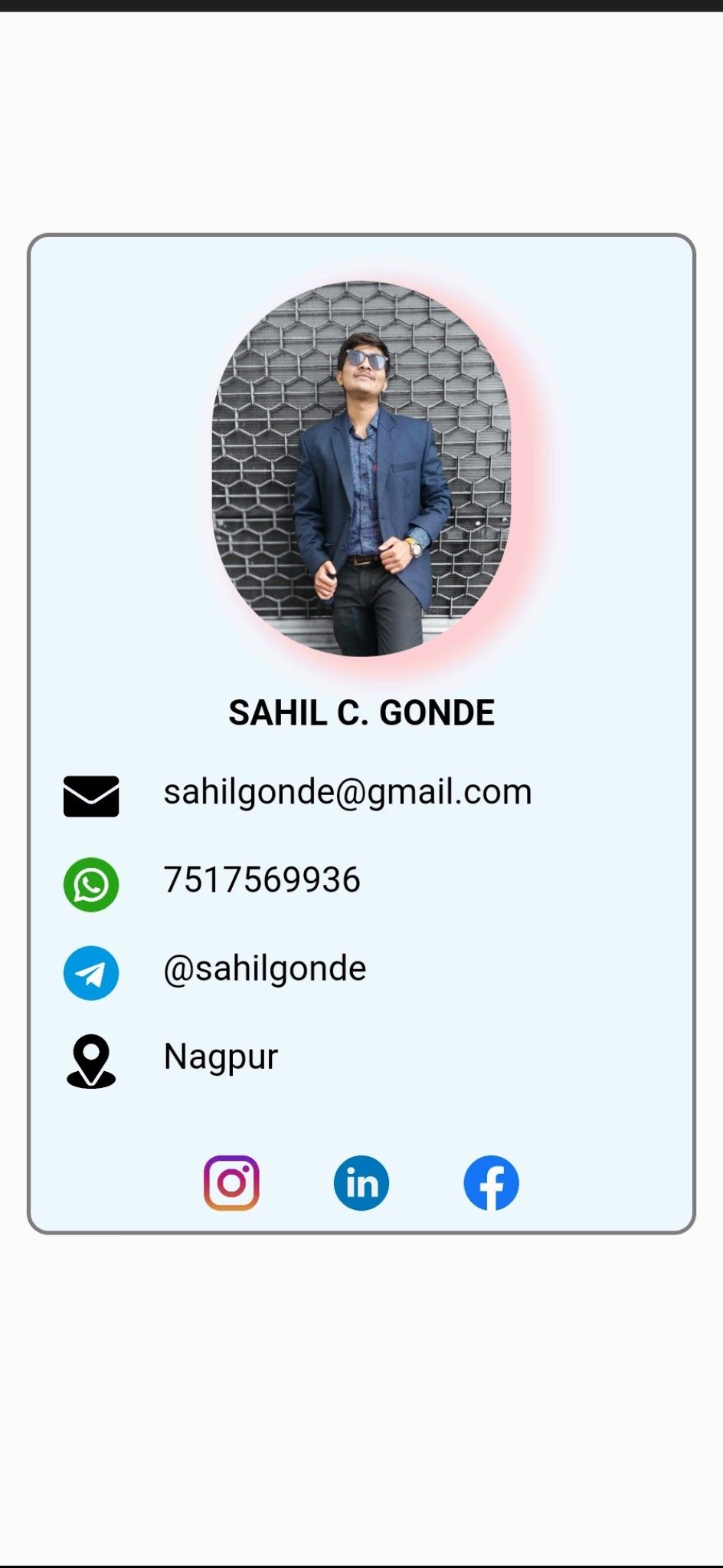 Sahil Gonde on LinkedIn: Hello everyone ! I have created my contact ... Sahil Gonde on LinkedIn: Hello everyone ! I have created my contact ...