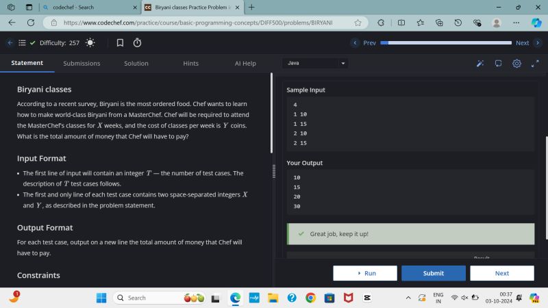 YASH JADAUN on LinkedIn: #codingjourney #codechef #problemsolving #java ... YASH JADAUN on LinkedIn: #codingjourney #codechef #problemsolving #java ...
