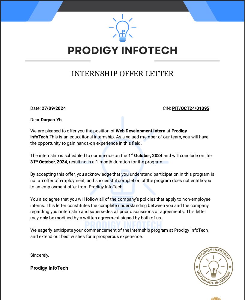 Darpan Y B Jain on LinkedIn: #internship #webdevelopment # ... Darpan Y B Jain on LinkedIn: #internship #webdevelopment # ...