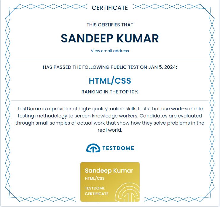 Sandeep Kumar on LinkedIn: #html #css #webdesign Sandeep Kumar on LinkedIn: #html #css #webdesign