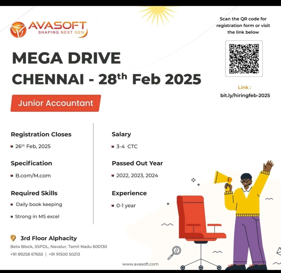 #avasoft #hiring #walkin #megarecruitmentdrive #chennaijobs… | Manimaran V #avasoft #hiring #walkin #megarecruitmentdrive #chennaijobs… | Manimaran V
