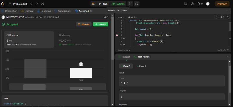 DSAwithed Slash: How to Make Parentheses Valid | Kunal Arya posted on ... DSAwithed Slash: How to Make Parentheses Valid | Kunal Arya posted on ...