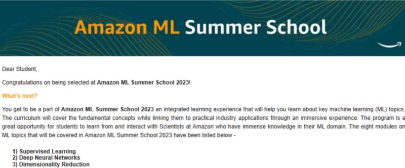Rishekesan SV on LinkedIn: #amazonmlsummerschool #amazon #amazonindia Rishekesan SV on LinkedIn: #amazonmlsummerschool #amazon #amazonindia