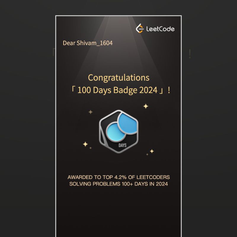 Shivam Kumar on LinkedIn: #leetcode #100daysofcode #codingjourney Shivam Kumar on LinkedIn: #leetcode #100daysofcode #codingjourney