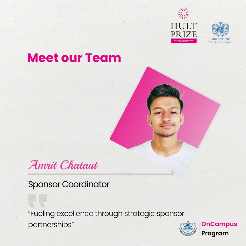 Amrit Chataut on LinkedIn: #hultatncit #hultprize #hult Amrit Chataut on LinkedIn: #hultatncit #hultprize #hult