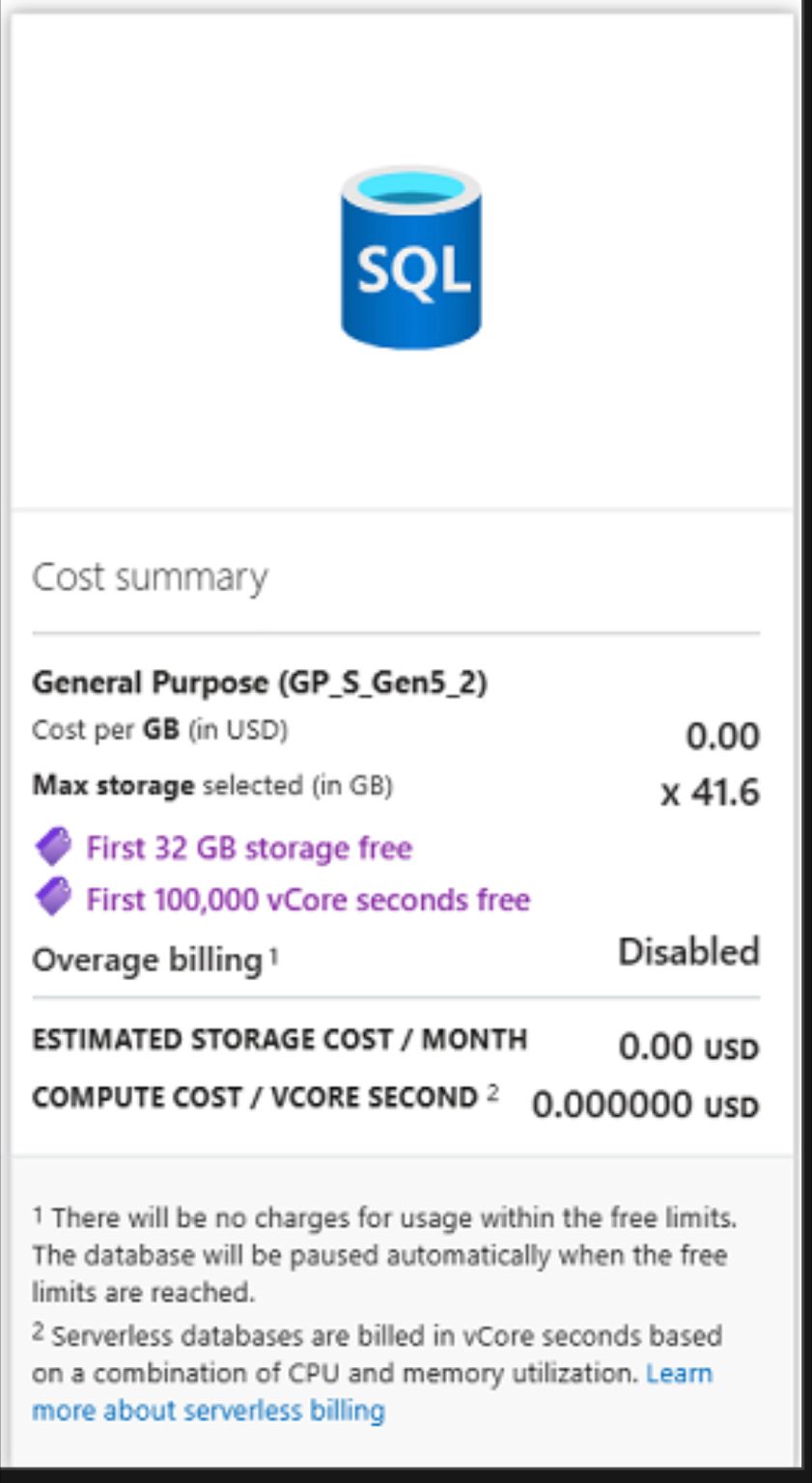 Get Azure SQL database free of charge | Jag Jubbal posted on the topic ... Get Azure SQL database free of charge | Jag Jubbal posted on the topic ...