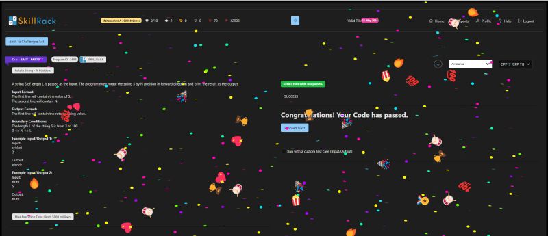 #100daysofcodechallenge #cpp #cplusplus #codingpractices #skillrack ... #100daysofcodechallenge #cpp #cplusplus #codingpractices #skillrack ...