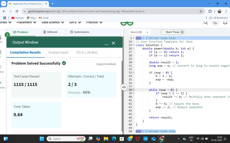 #160daysofcode #binaryexponentiation #mathoptimization #codingchallenge ... #160daysofcode #binaryexponentiation #mathoptimization #codingchallenge ...