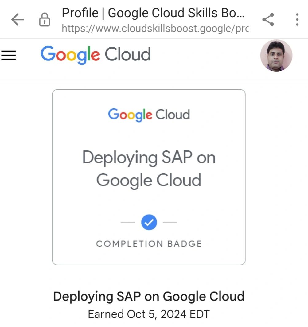 Hemant Dange on LinkedIn: #continuous #learning #gcp #sap #skillbadge Hemant Dange on LinkedIn: #continuous #learning #gcp #sap #skillbadge