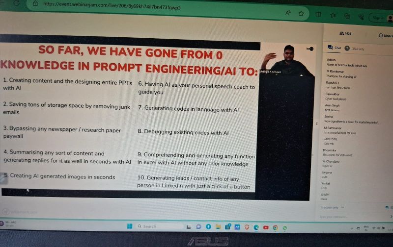 Shreya Dutta on LinkedIn: Attended the webinar on top AI tools by Be ... Shreya Dutta on LinkedIn: Attended the webinar on top AI tools by Be ...
