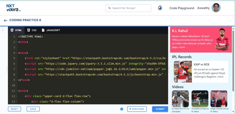 Aswathy Rajesh on LinkedIn: #30daysofcode #ccbp #nxtwave # ... Aswathy Rajesh on LinkedIn: #30daysofcode #ccbp #nxtwave # ...