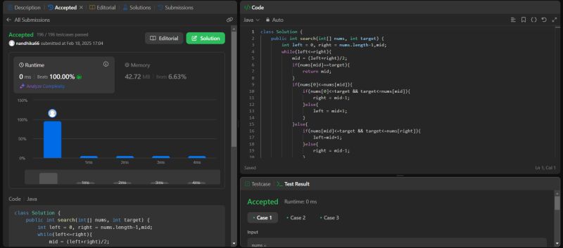 #100daysofleetcode #leetcode #binarysearch #rotatedarray # ... #100daysofleetcode #leetcode #binarysearch #rotatedarray # ...