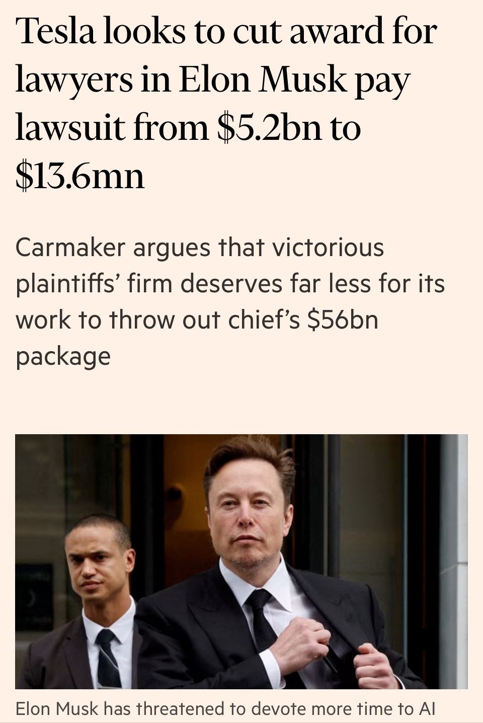 Tesla shareholder lawyers in Elon Musk pay lawsuit are demanding $5.2 ... Tesla shareholder lawyers in Elon Musk pay lawsuit are demanding $5.2 ...