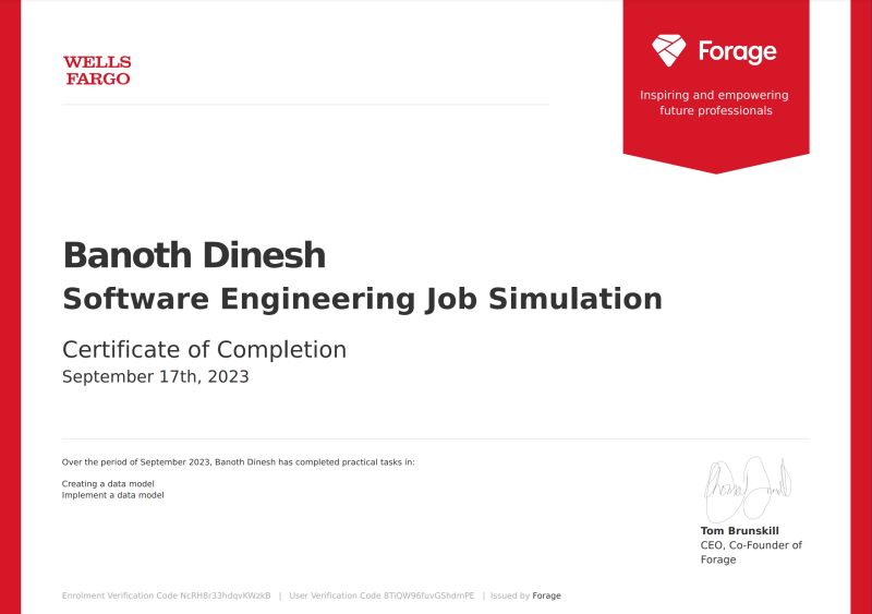 Dinesh Naik Banoth on LinkedIn: #certification #wellsfargo #gratitude Dinesh Naik Banoth on LinkedIn: #certification #wellsfargo #gratitude