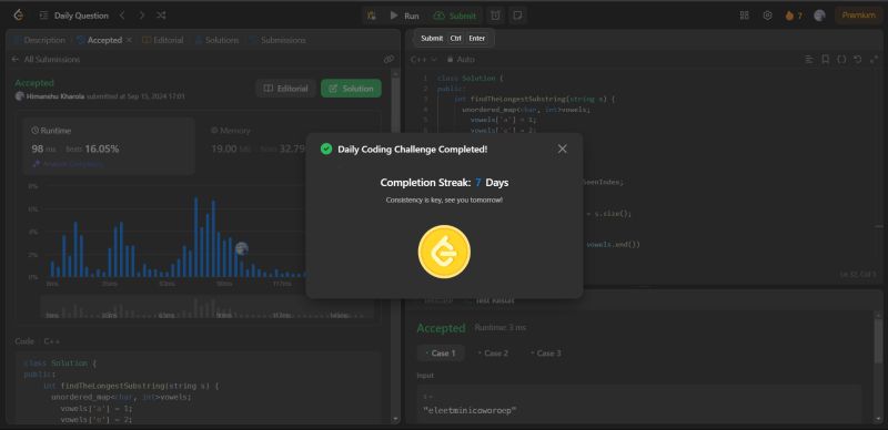 Day 7 of Leetcode Problem Solving Challenge | HIMANSHU KHAROLA posted ... Day 7 of Leetcode Problem Solving Challenge | HIMANSHU KHAROLA posted ...