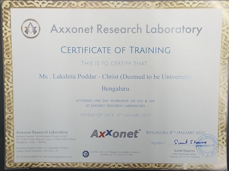Exploring EEG & ERP at Axxonet Research Laboratory! 🧠🔬 Thrilled to ... Exploring EEG & ERP at Axxonet Research Laboratory! 🧠🔬 Thrilled to ...