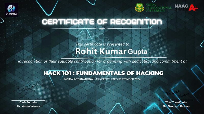 Rohit Kumar Gupta on LinkedIn: Thrilled to have earned a certificate ... Rohit Kumar Gupta on LinkedIn: Thrilled to have earned a certificate ...