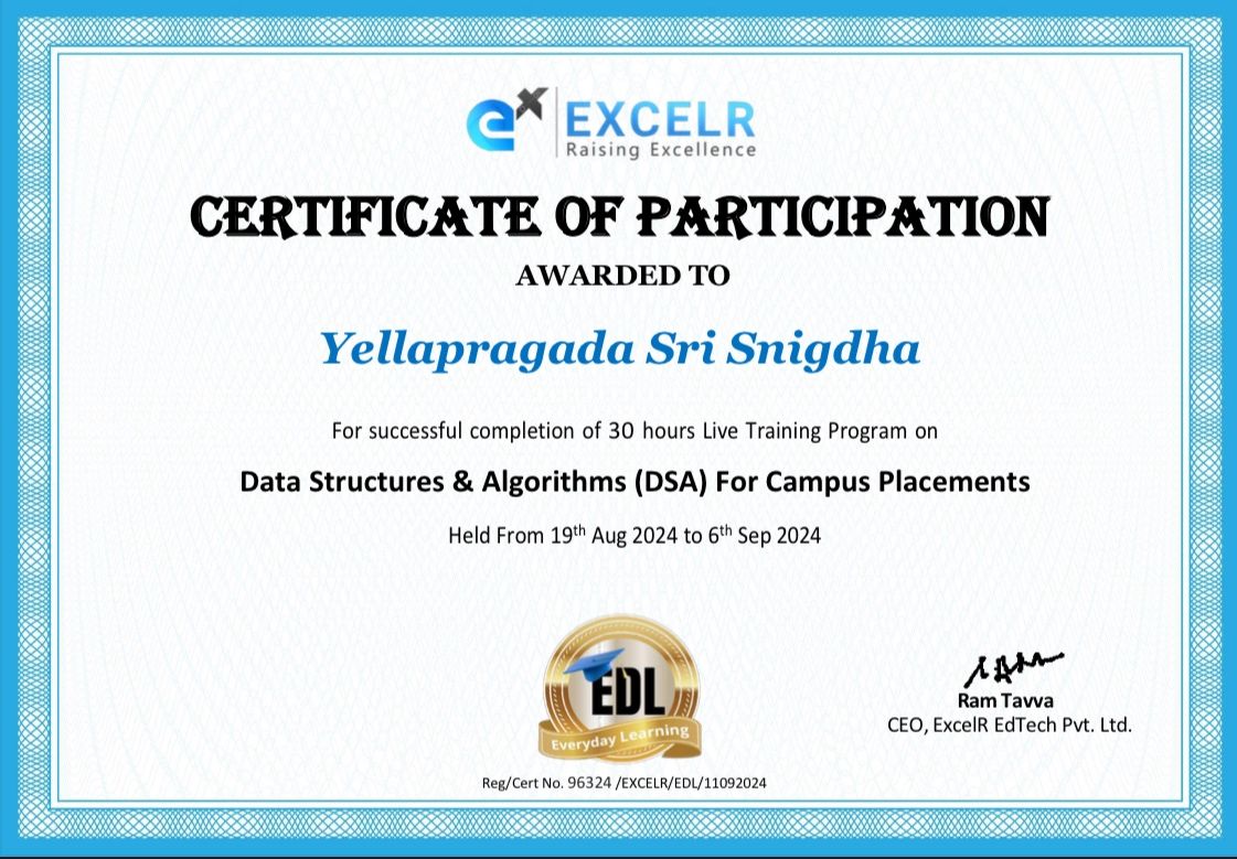 Sri Snigdha Yellapragada on LinkedIn: #datastructures #algorithms #dsa ... Sri Snigdha Yellapragada on LinkedIn: #datastructures #algorithms #dsa ...