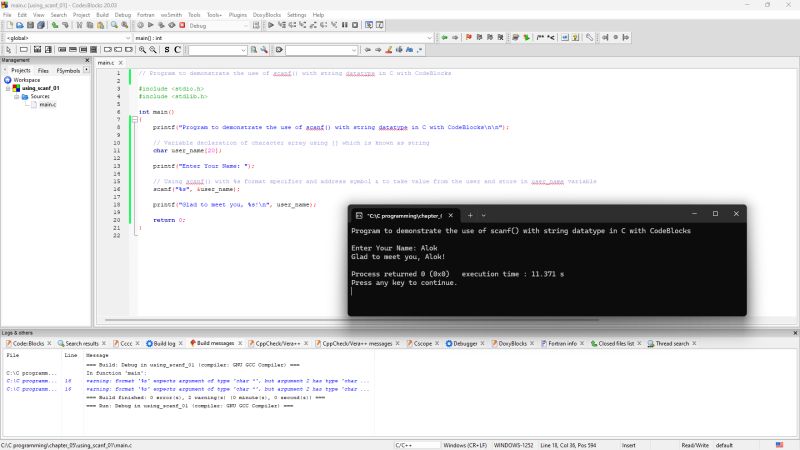 Alok Yadav on LinkedIn: #cprogramming #programming #coding #codeblocks Alok Yadav on LinkedIn: #cprogramming #programming #coding #codeblocks