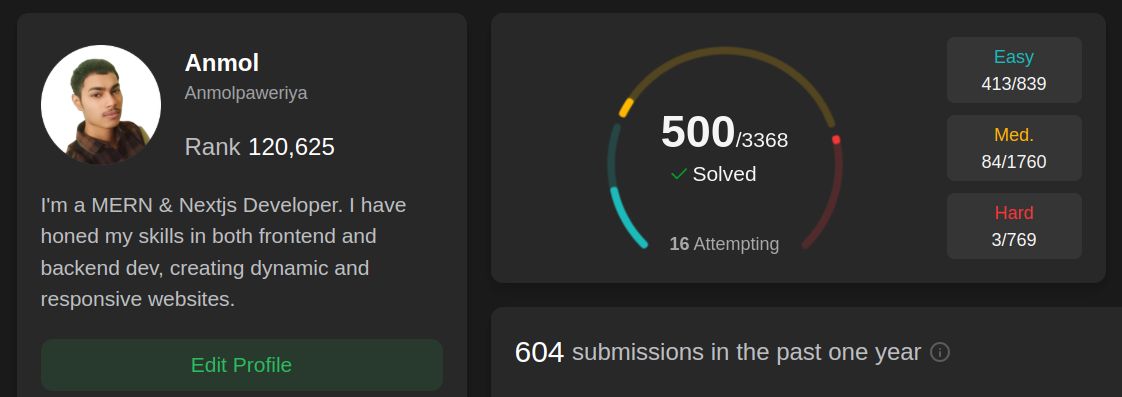 Anmol Paweriya on LinkedIn: #leetcode #coding #problemsolving ... Anmol Paweriya on LinkedIn: #leetcode #coding #problemsolving ...