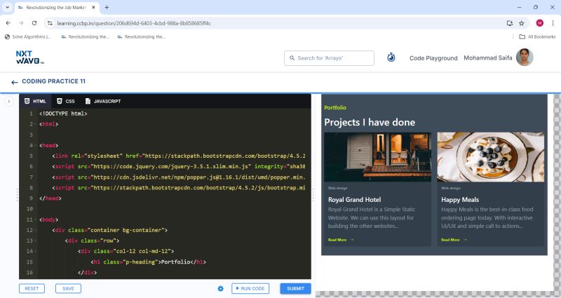 Saifa Suhana on LinkedIn: #30daysofcode #ccbp #nxtwave #html #css # ... Saifa Suhana on LinkedIn: #30daysofcode #ccbp #nxtwave #html #css # ...