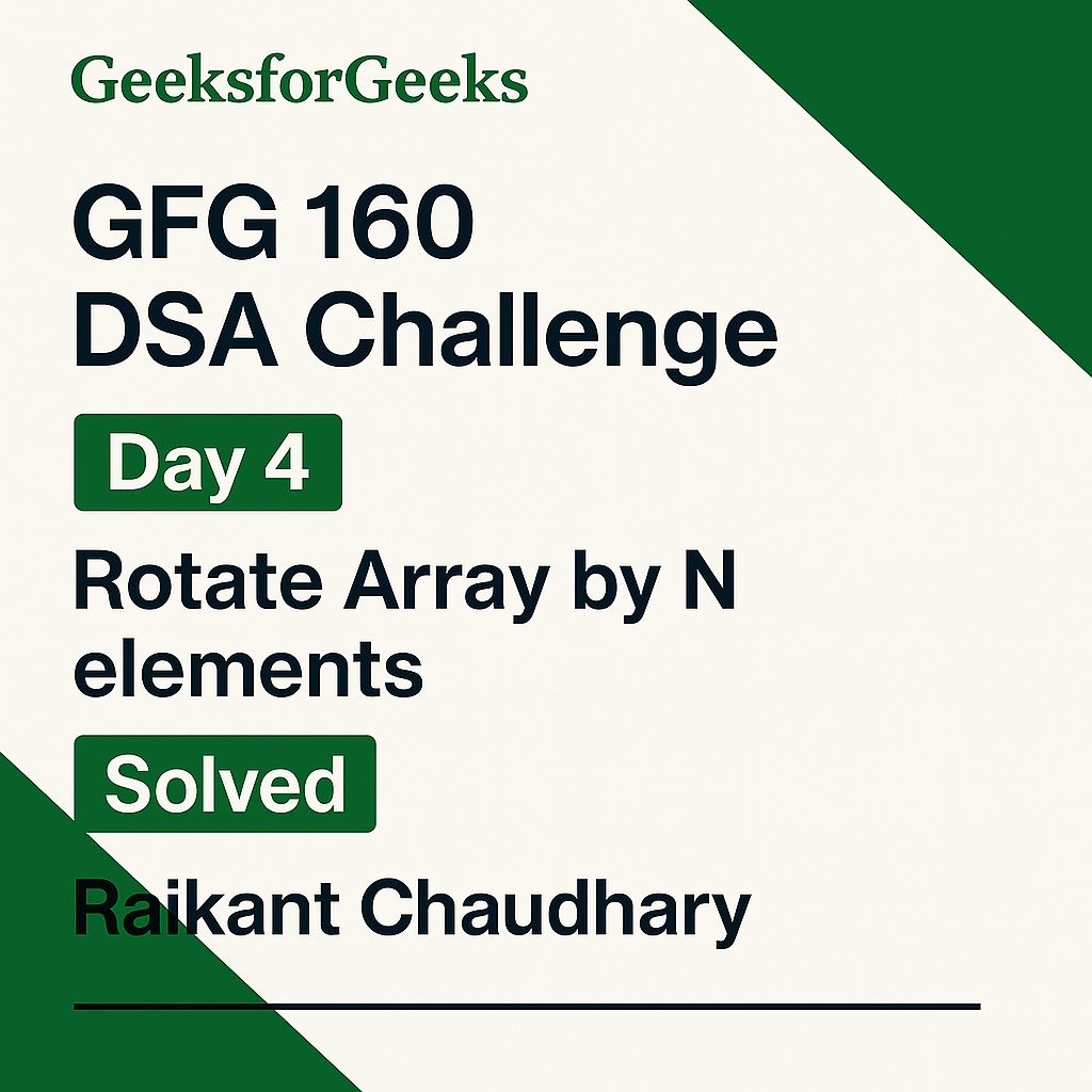 #gfg160 #geekstreak2025 #gfg160 #geekstreak2025 #day4 #dsa ... #gfg160 #geekstreak2025 #gfg160 #geekstreak2025 #day4 #dsa ...