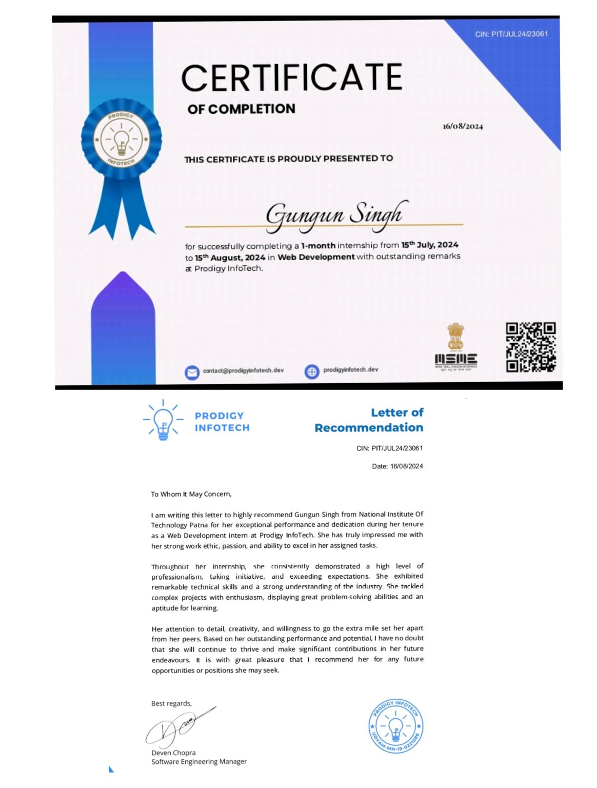 GUNGUN SINGH on LinkedIn: #web_intern #prodigy GUNGUN SINGH on LinkedIn: #web_intern #prodigy