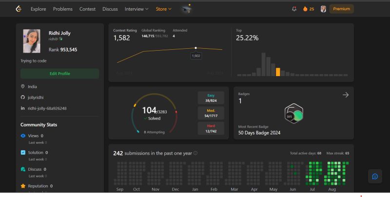 Ridhi Jolly on LinkedIn: #codingjourney #leetcode #nlp #computervision ... Ridhi Jolly on LinkedIn: #codingjourney #leetcode #nlp #computervision ...