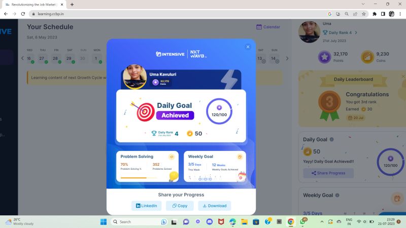 Uma Maheswari Kavuluri on LinkedIn: #ccbp #consistency #day57 #today # ... Uma Maheswari Kavuluri on LinkedIn: #ccbp #consistency #day57 #today # ...