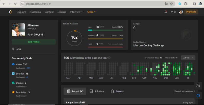 Ali Miyan on LinkedIn: #leetcode #codingmilestone #dailycoding # ... Ali Miyan on LinkedIn: #leetcode #codingmilestone #dailycoding # ...