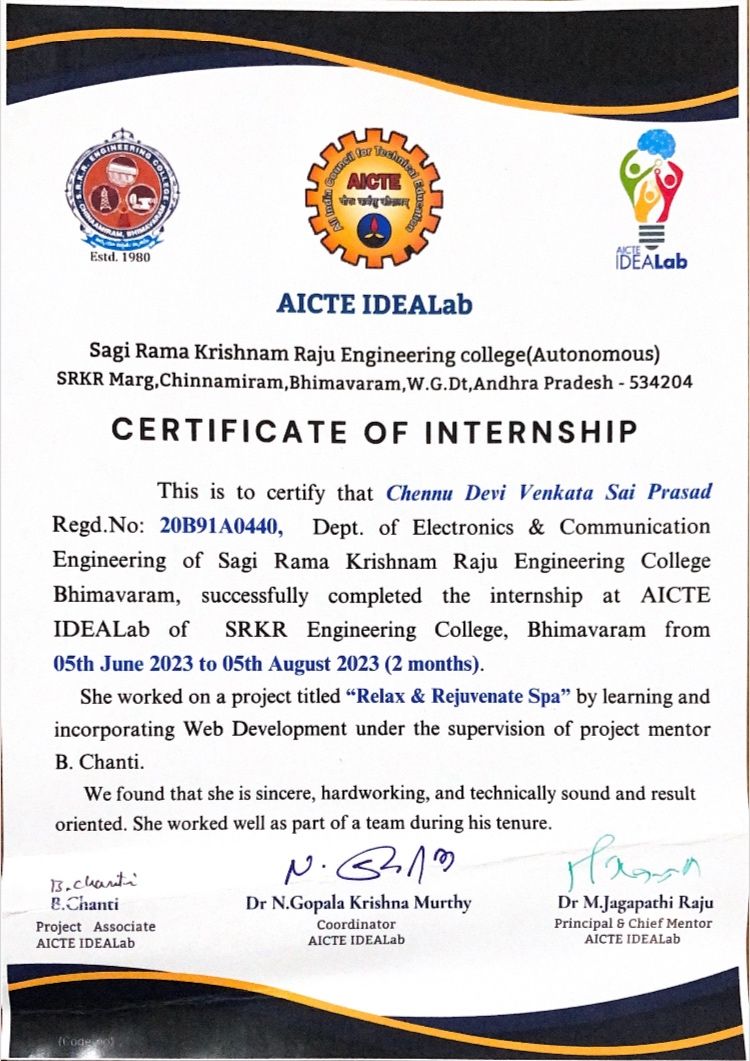 Sai Chennu on LinkedIn: #webdevelopmentinternship Sai Chennu on LinkedIn: #webdevelopmentinternship