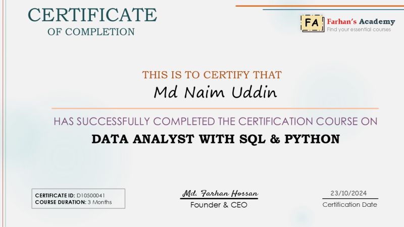 Md Naim Uddin on LinkedIn: #dataanalysis #sql #python #datascience # ... Md Naim Uddin on LinkedIn: #dataanalysis #sql #python #datascience # ...