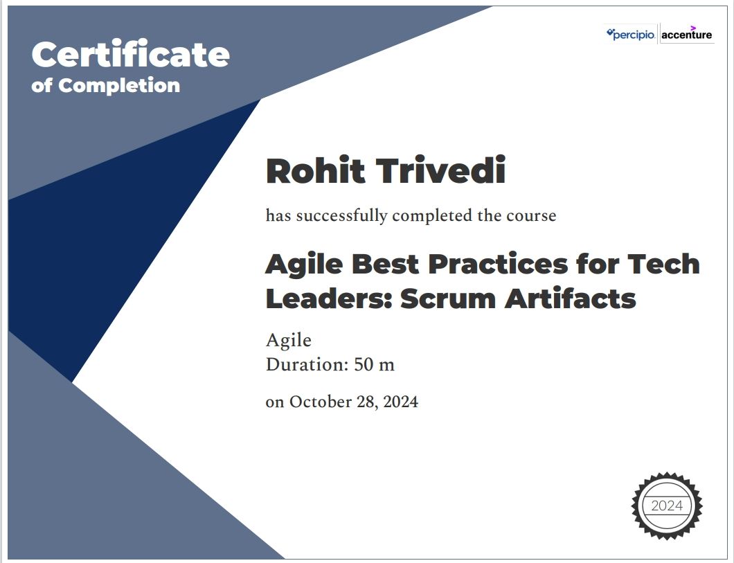 Rohit Trivedi on LinkedIn: I’m happy to share that I’ve obtained a new ... Rohit Trivedi on LinkedIn: I’m happy to share that I’ve obtained a new ...