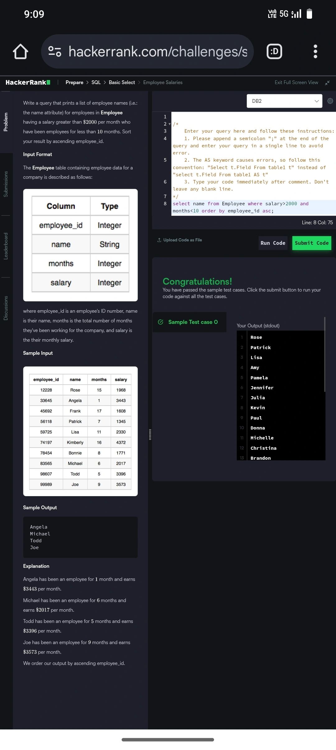 Basic SQL queries for employee names and employee salaries in ... Basic SQL queries for employee names and employee salaries in ...