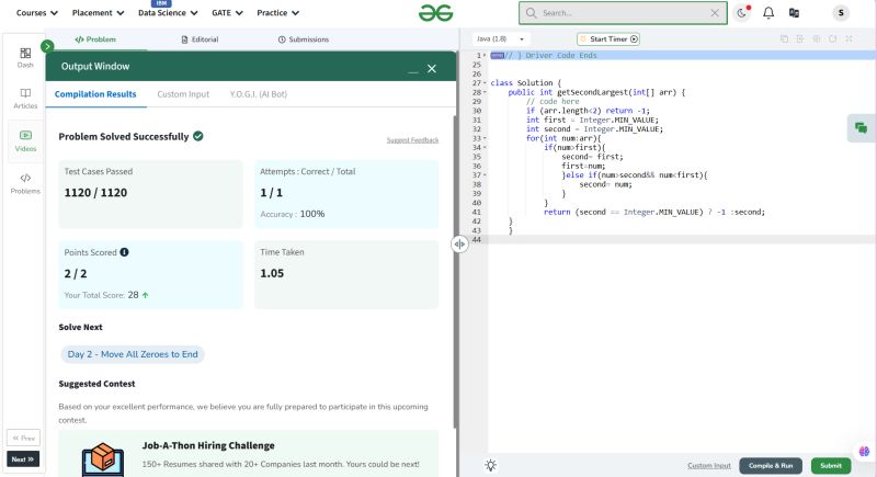 #gfg160challenge #geeksforgeeks #programming #codingjourney ... #gfg160challenge #geeksforgeeks #programming #codingjourney ...