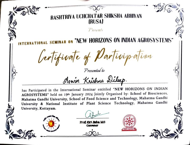 Aswin Krishna dileep on LinkedIn: Participated in the International ... Aswin Krishna dileep on LinkedIn: Participated in the International ...