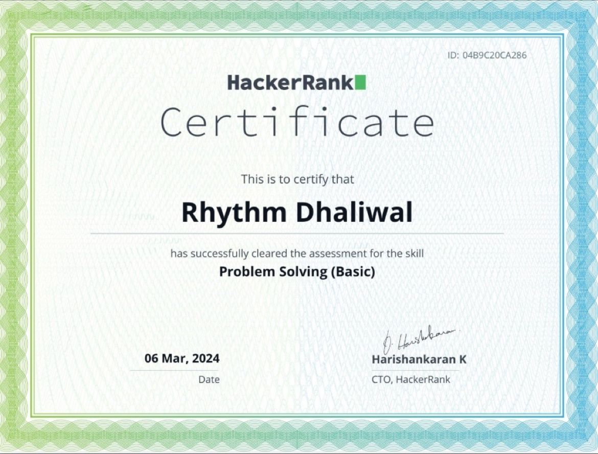 #hackerrank #problemsolving #javaprogramming #skillsacquired… | Rhythm ... #hackerrank #problemsolving #javaprogramming #skillsacquired… | Rhythm ...