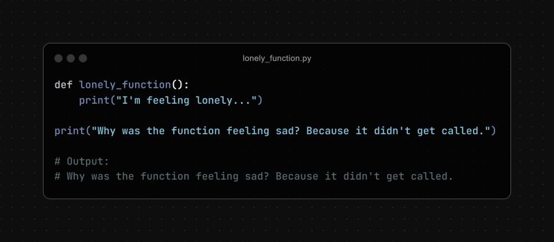 Souvik Dey on LinkedIn: #python #programminghumor #codelaughs Souvik Dey on LinkedIn: #python #programminghumor #codelaughs