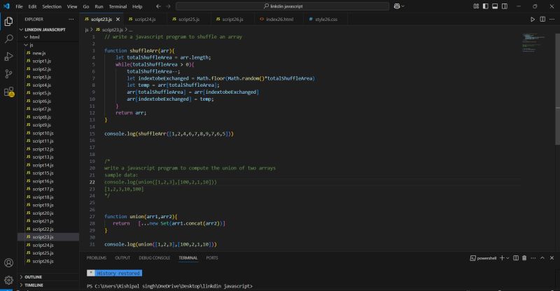 #30daysofcoding #javascript #arrays #problemsolving #codingchallenge ... #30daysofcoding #javascript #arrays #problemsolving #codingchallenge ...